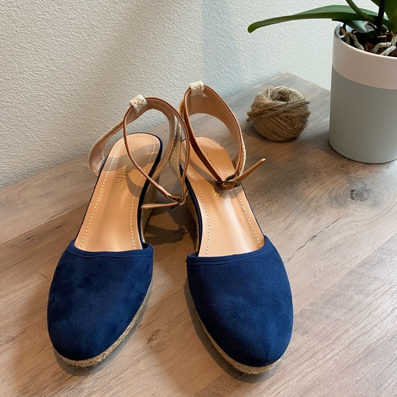 Dream Pairs | Shoes | Faux Royal Navy Blue Suede Espadrilles 6 | Poshmark
